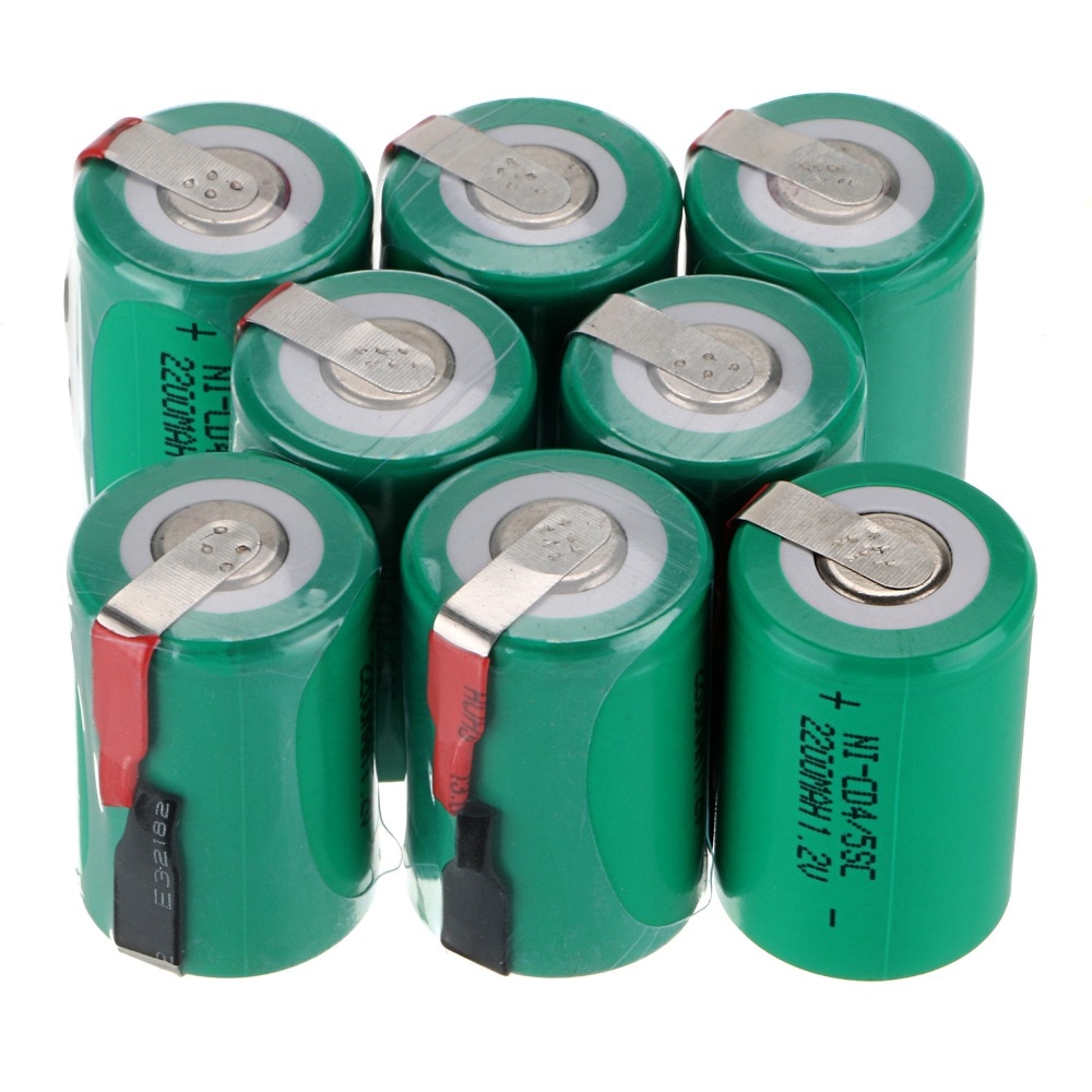 8 stuks Anmas Power 1.2 V 4/5 SC Sub C 2200 mAh Ni... – Vicedeal