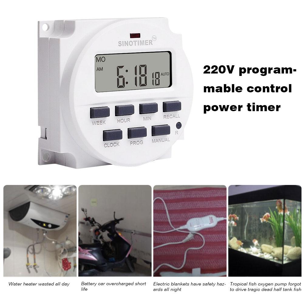 LCD 220V AC 7 Tage Wöchentlich Programmierbare Con... – Vicedeal
