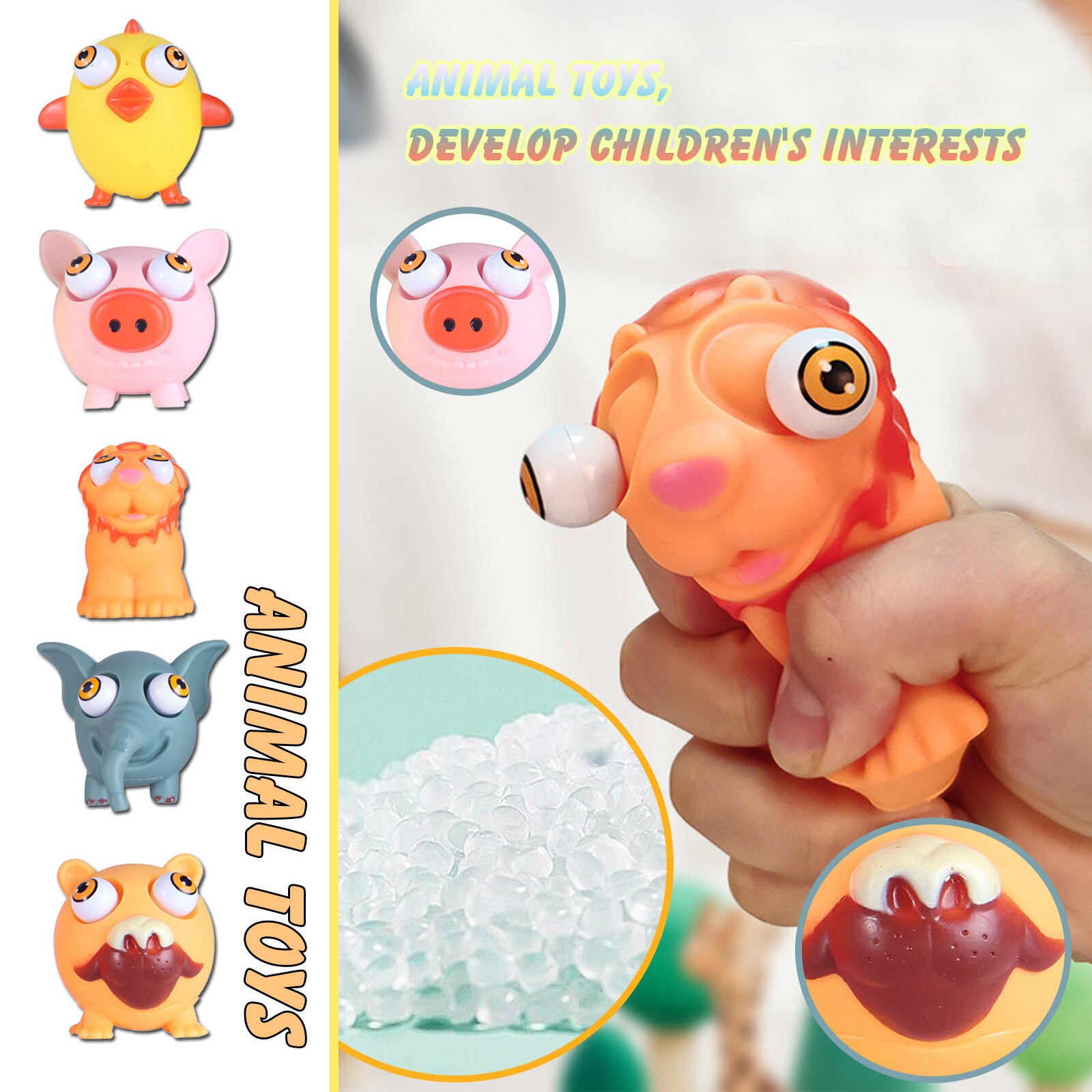 Animal Squeeze Speelgoed Creatief Speelgoed Decomp... – Grandado