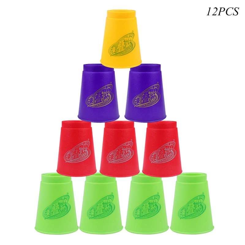 12Pcs Fast Children Stacking Cup Toy Reaction Stac... – Grandado