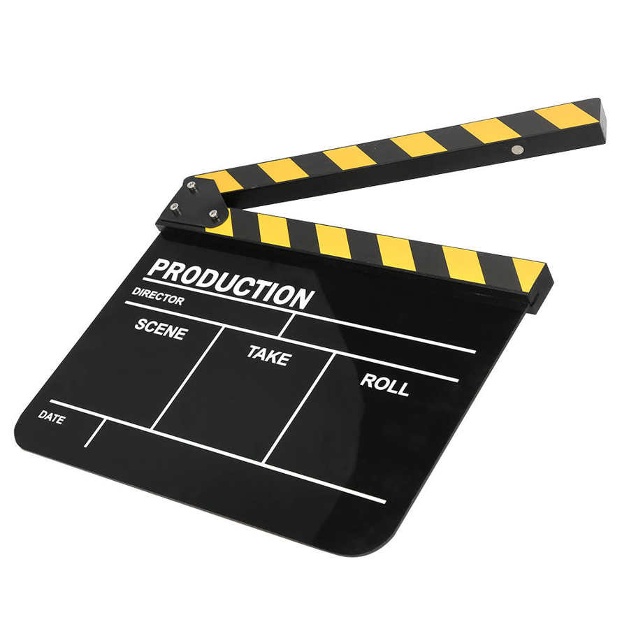 30x25cm Movie Clapperboard Acrylic Director Movie ... – Vicedeal