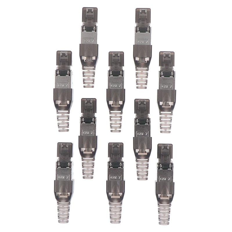 1Pc Tool-Free Shielded RJ45 Cat 7 Termination Plug... – Grandado