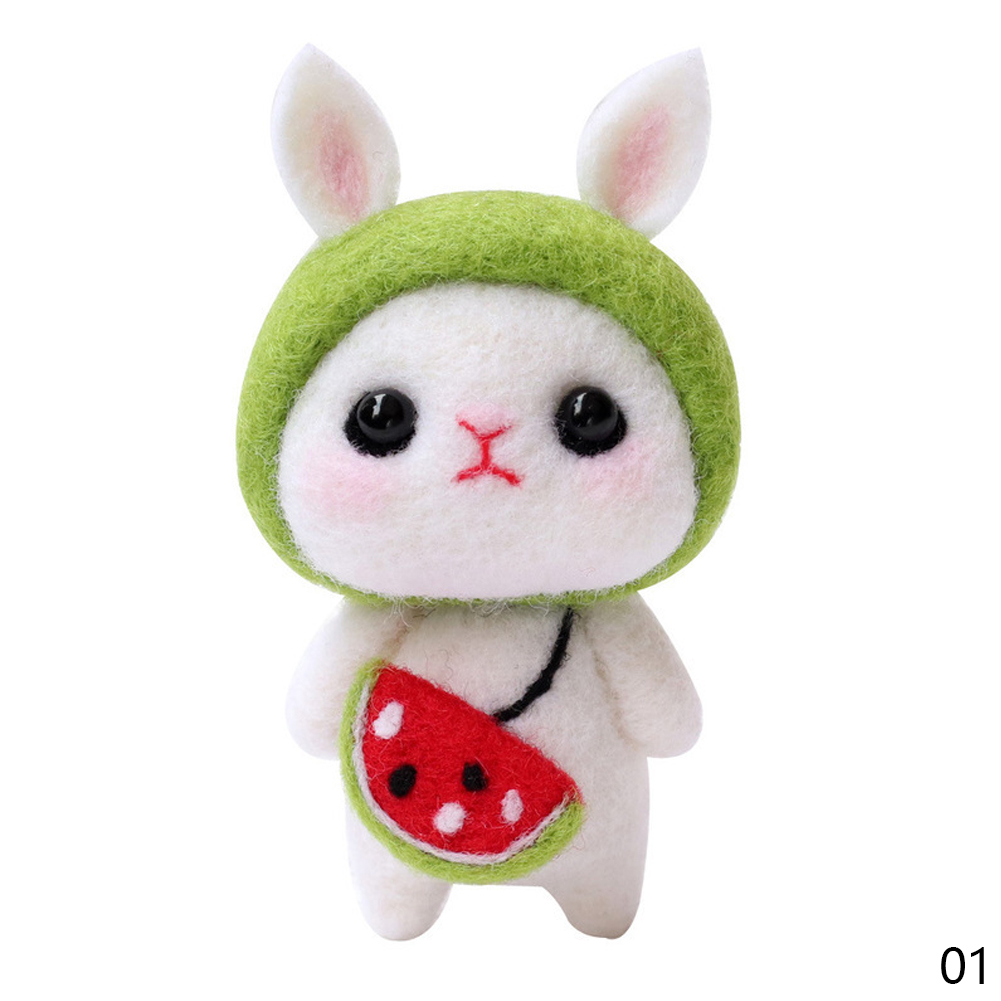 Non-Finished Felt Kit Watermelon Rabbit Head Cute ... – Grandado