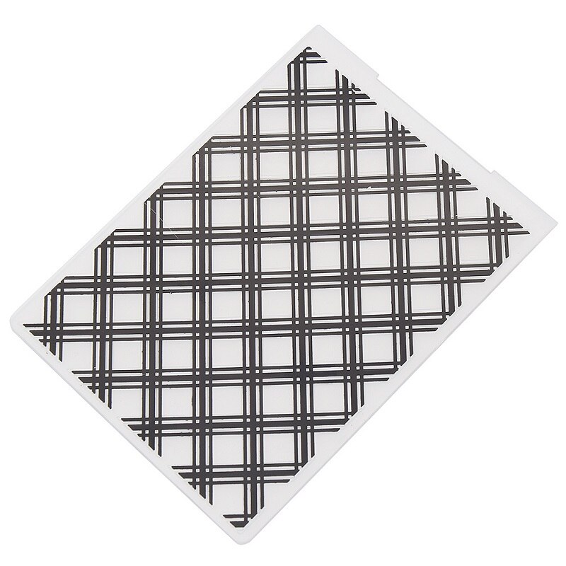 1PC Grid Pattern Plastic Embossing Folder Template... – Grandado