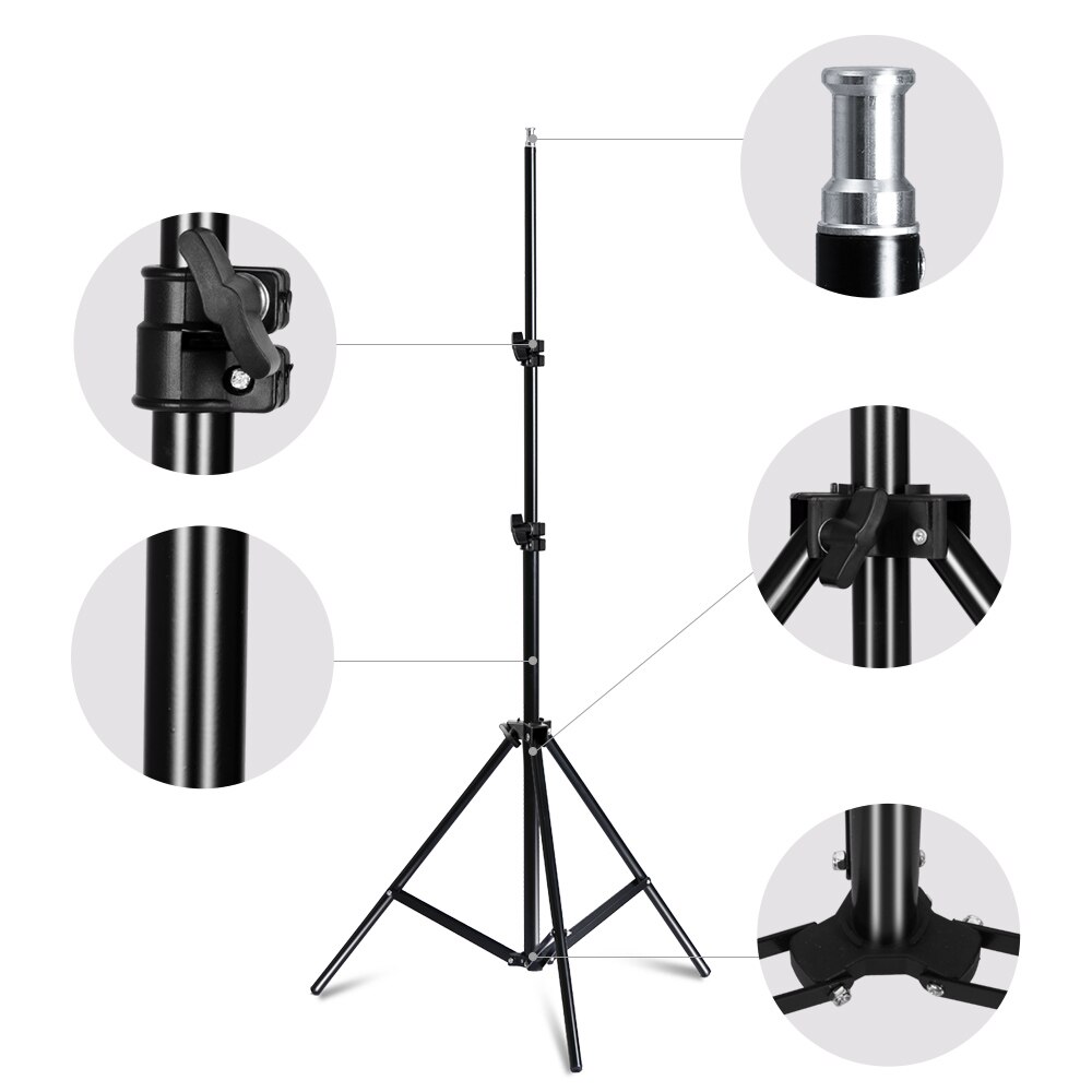 Adjustable 2M(79in) Light Stand Tripod With 1/4 Sc... – Vicedeal