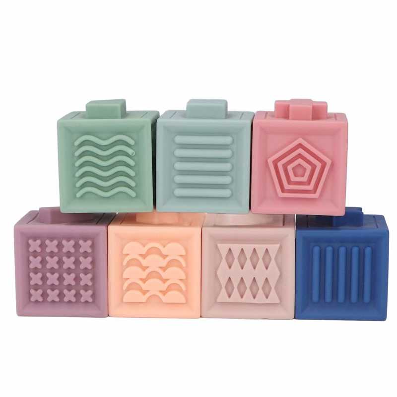 Chewing Blocks Different Patterns Squeeze Baby Blo... – Grandado