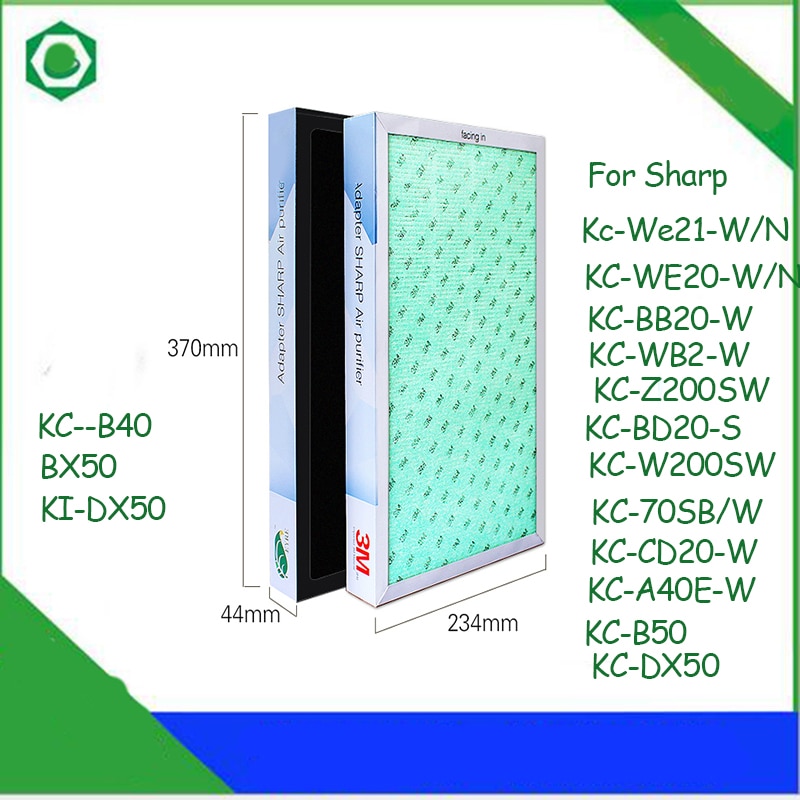 37*23.4*4.4cm Air Purifier Filter for Sharp KC-W/Z... – Vicedeal