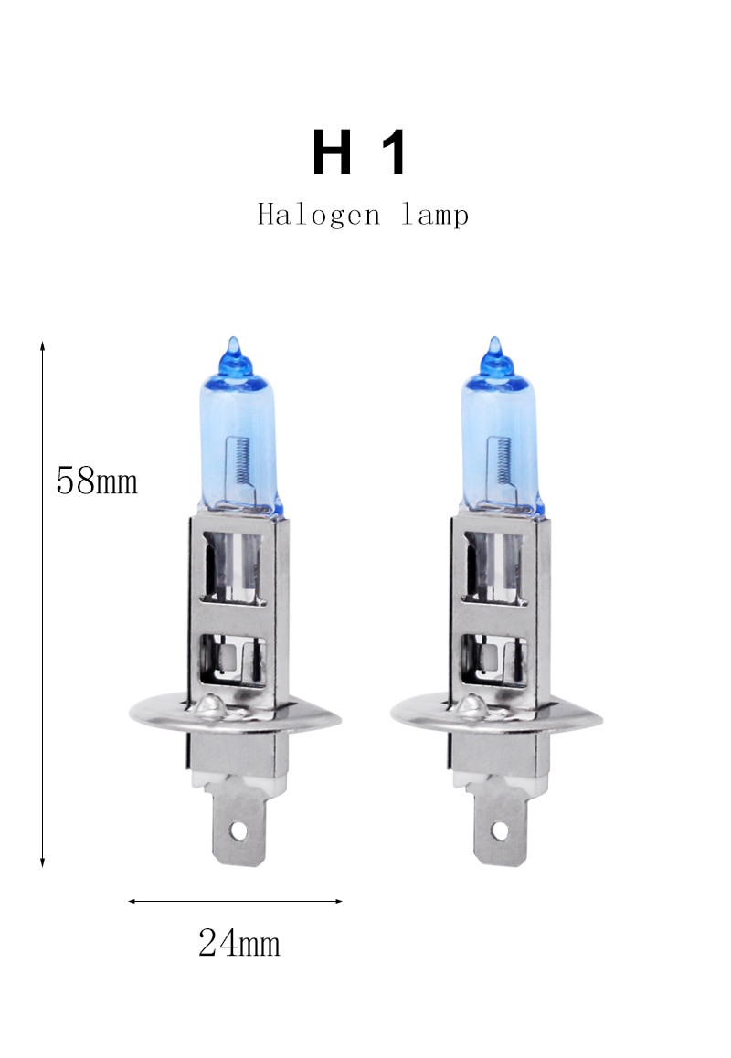 2PCS 12V 55/100W H1 H3 H4 H7 H11 Headlight Lamp 50... – Grandado
