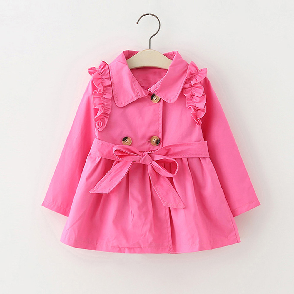 Spring Girls clothe Double Breasted Trench Outwear... – Grandado