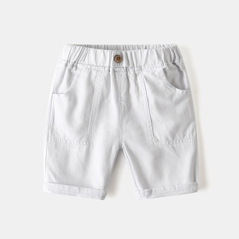 Babykläder fritidsshorts coola pojkar ren färg bom... – Grandado