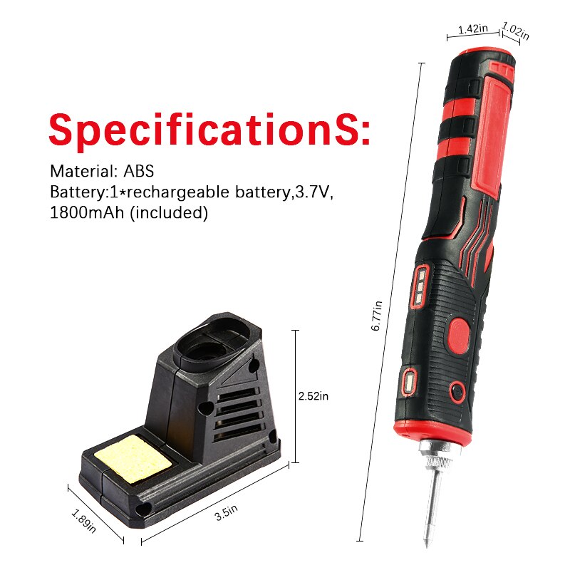 450°C 8W Cordless Electric Solder Iron Wireless Ch... – Vicedeal