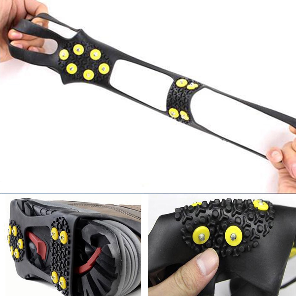 1 Paar 10 Studs Anti-Slip Ice Gripper Spike Winter... – Vicedeal