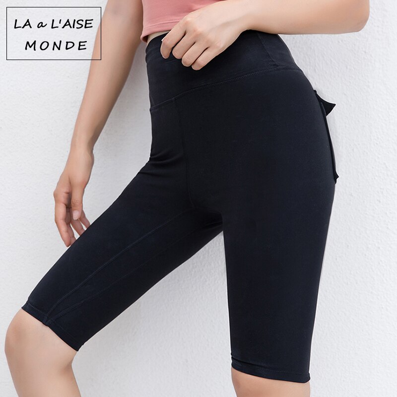 Gym Shorts Women Push Up Workout Shorts Solid Pock... – Grandado