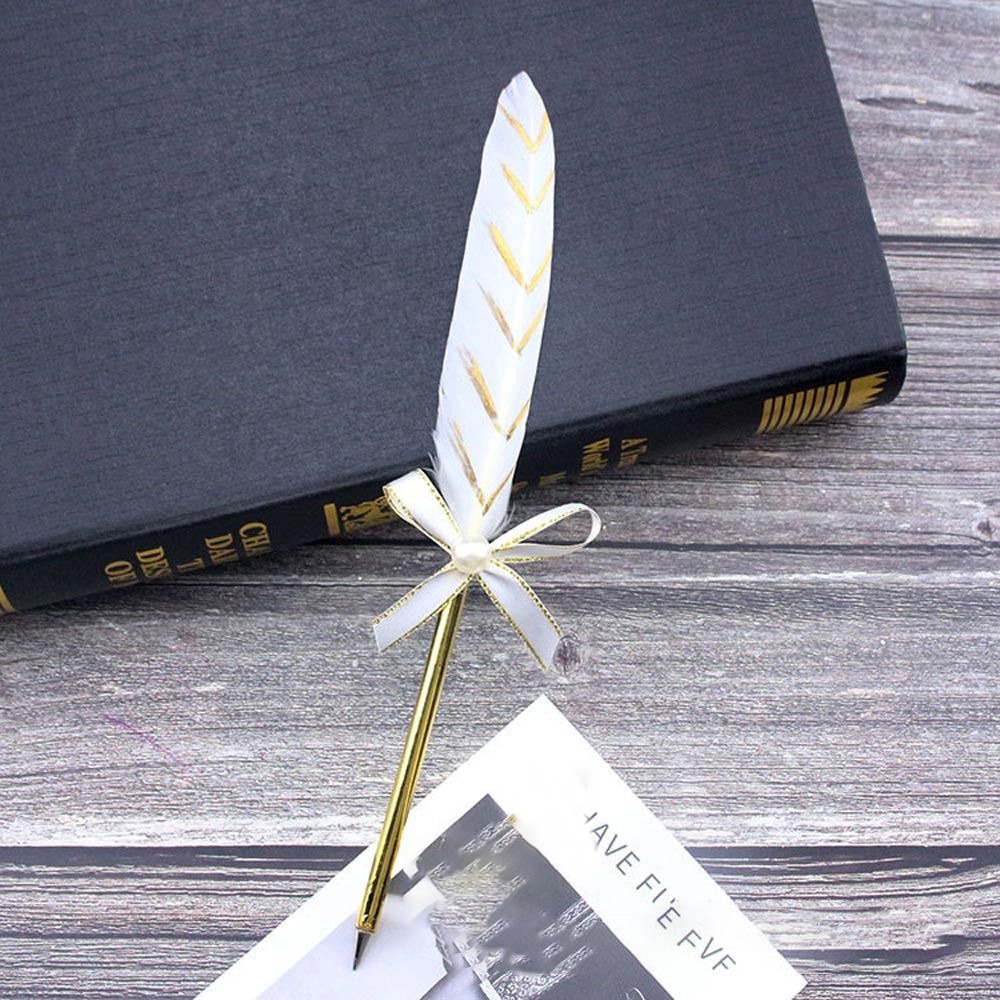 Smooth Writing Feather Quill Ballpoint Vintage Wed... – Grandado