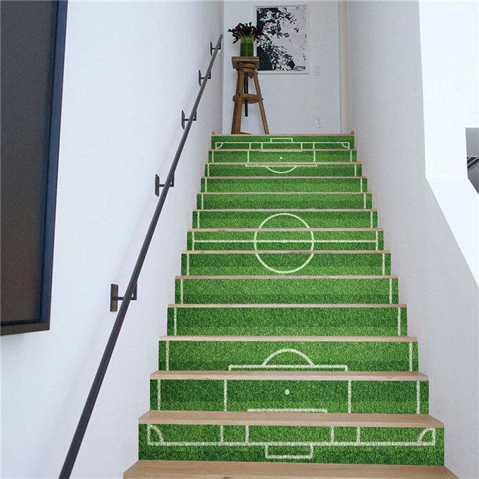 Golden steppe Stairs Sticker Self-adhesive Removab... – Grandado