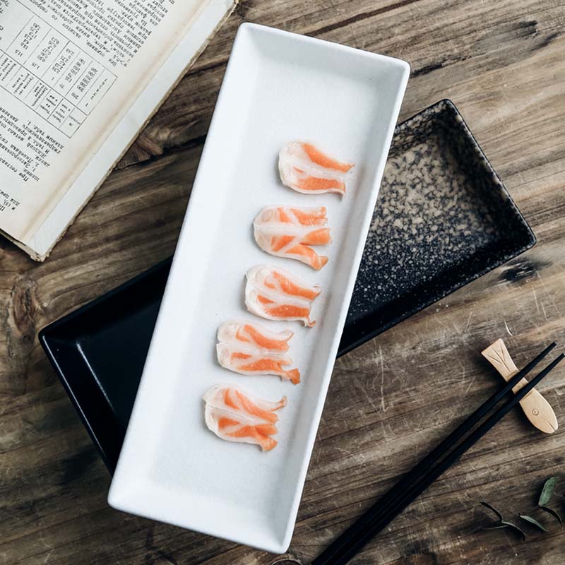 Piatto di Sushi in ceramica creativa piatto lungo ... – Grandado