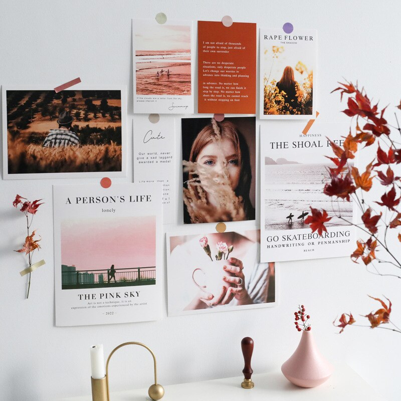 Ins Nordic Simple Modern Postcard 7 Sheets Decorat... – Vicedeal