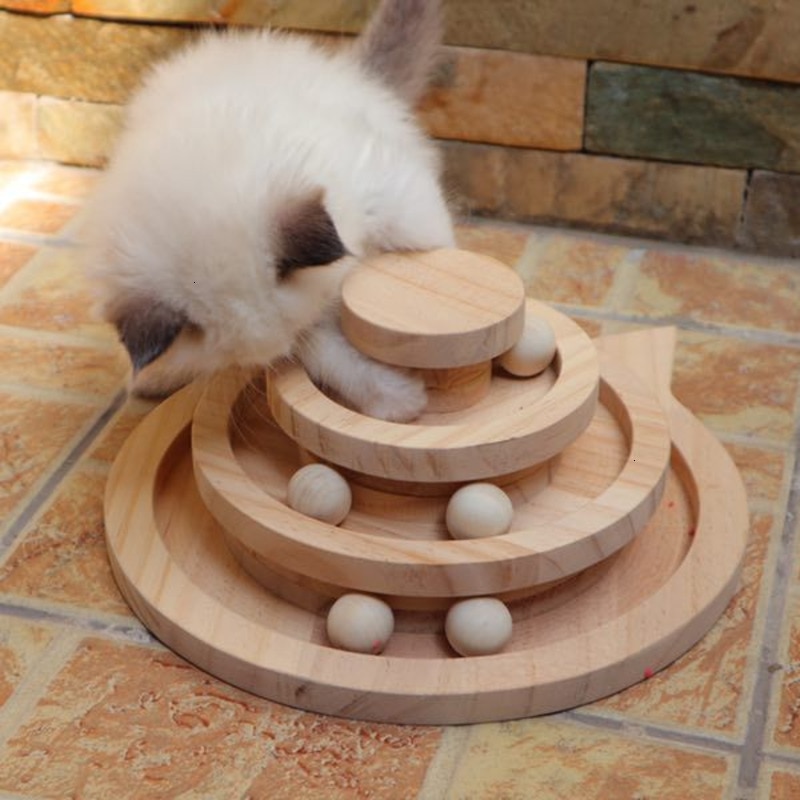 Drie Lagen Kat Bal Speelgoed Tower Tracks Kat Inte... – Grandado