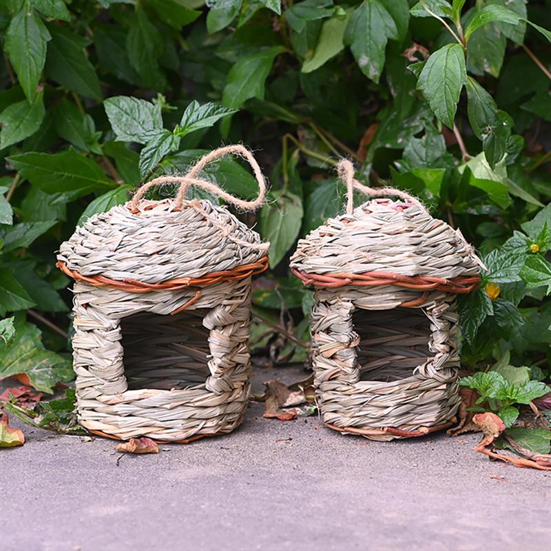 Rattan Bird Nest Birds Cages Natural Woven Bird Ne... – Grandado