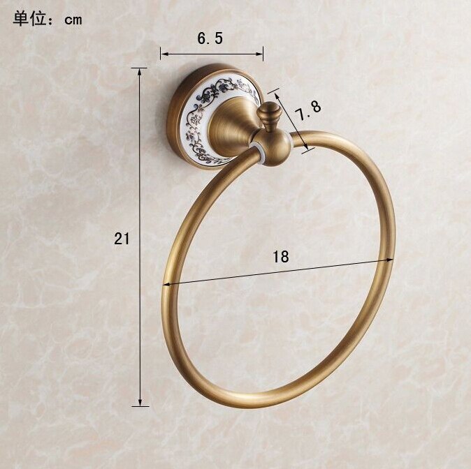 wall mount Towel Ring/Towel Holder,Solid Brass Con... – Grandado