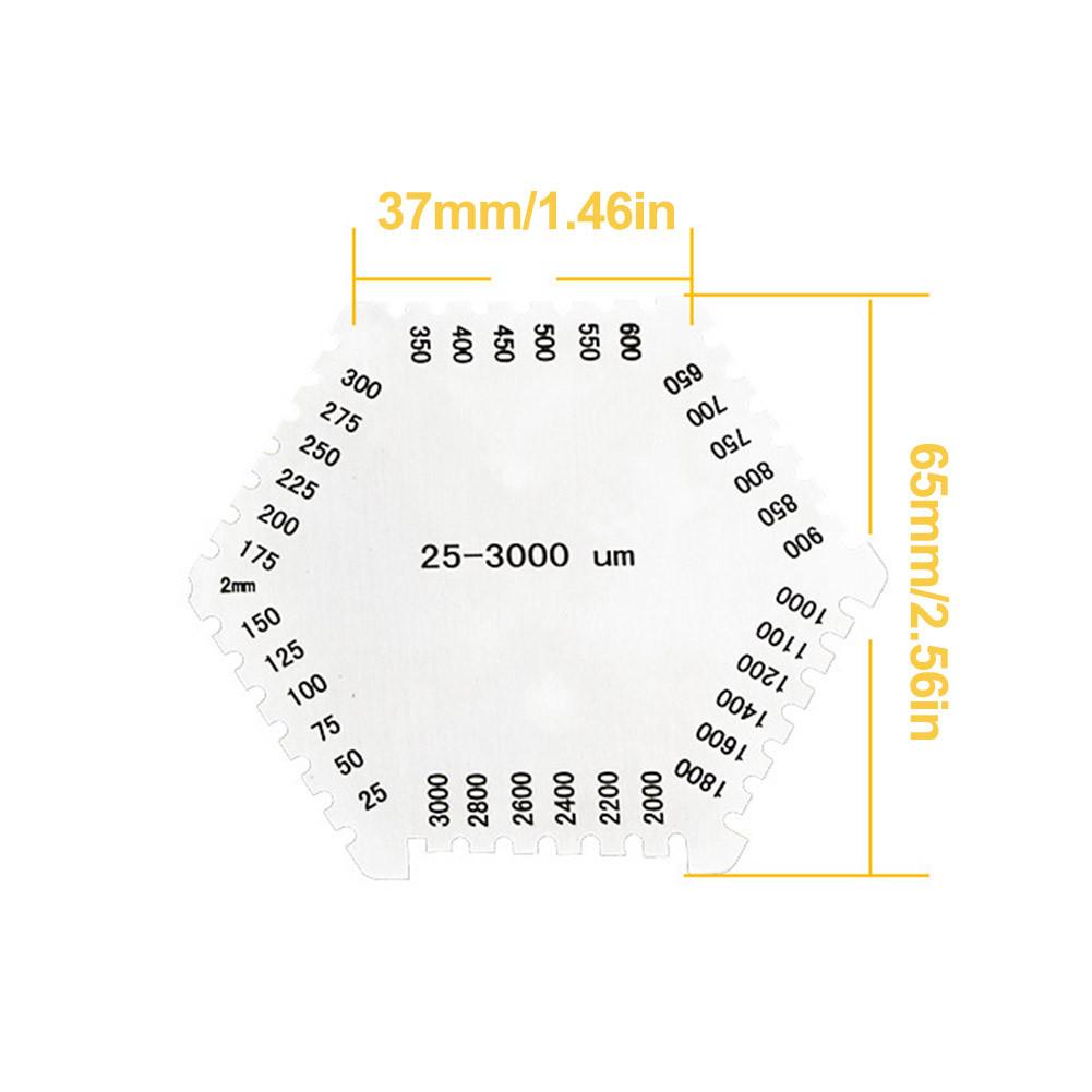 High-precision Thickness Gauge Stainless Steel Hex... – Grandado