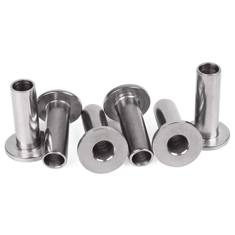 120 Pack Stainless Steel Protector Sleeves for 1/8 inch 5/32 inch or 3/ ...