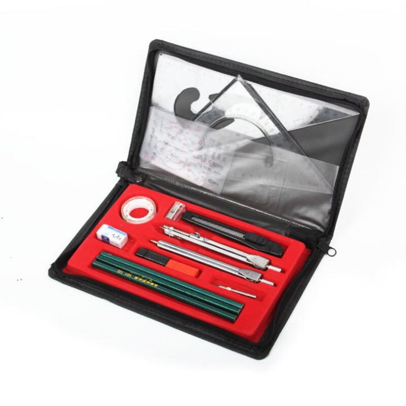 A Set Drawing Suit Compasses Ruler Set Student Rul... – Grandado