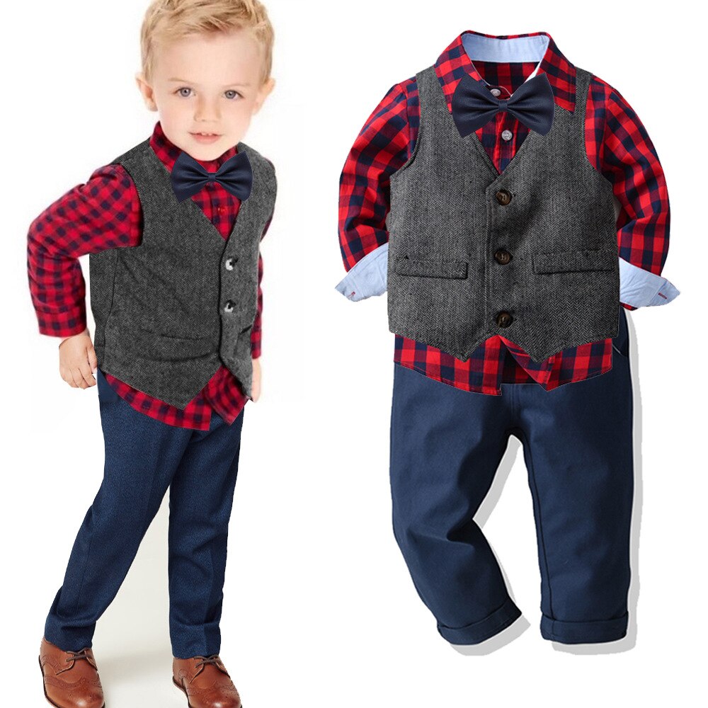 Babydragt børnedragter 2 stk/sæt kids baby boys dr... – Vicedeal