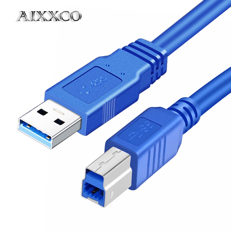 AIXXCO USB Printer Cable USB Type B Male to A Male... – Grandado