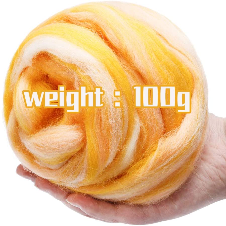 Imzay 3.53oz Wool Roving Yarn, Wool, Chunky Yarn, ... – Grandado