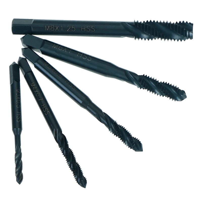 M3 M4 M5 M6 M8 5 stks/set HSS Machine Schroefdraad... – Vicedeal