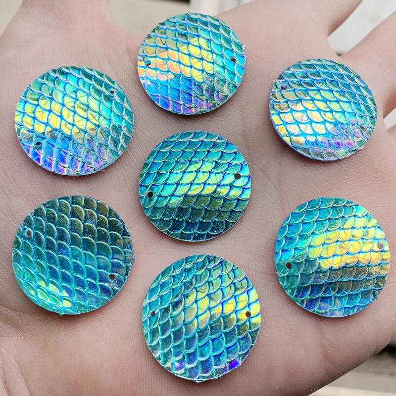 12Pcs 25Mm Grote Ab Kristal Vis Schaal Rhinestones... – Grandado