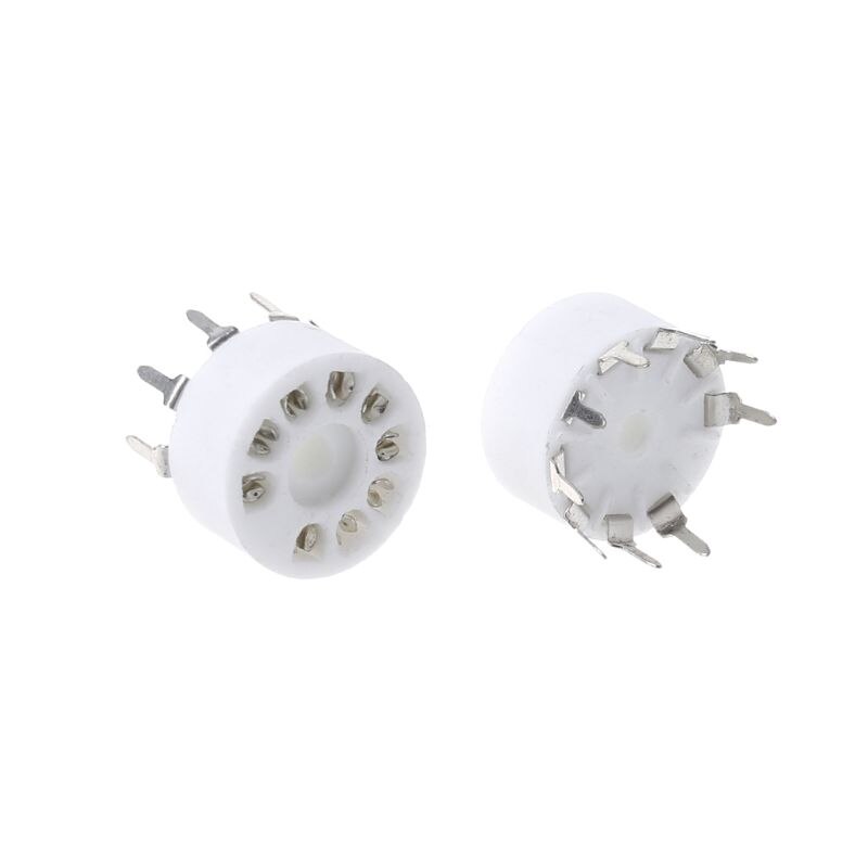 10pcs/set 9-pin Outlet Electronic Tube Ceramic Soc... – Grandado