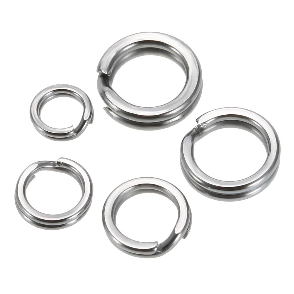 200 Pcs Fishing Split Rings Set Stainless Steel Co... – Grandado