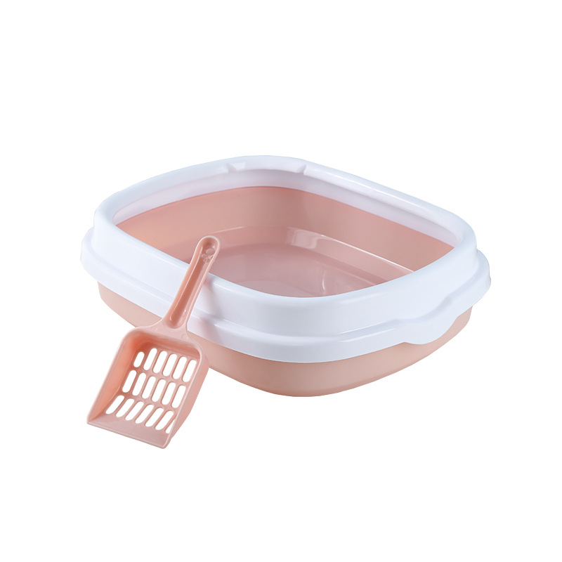 Cat Litter Box Cat Toilet with Poop Shovel Cat Pot... – Grandado