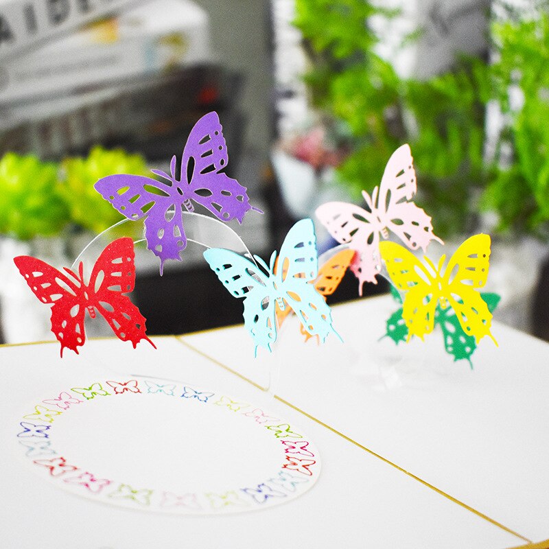 3D pop-up butterfly greeting cards Thanksgiving po... – Grandado