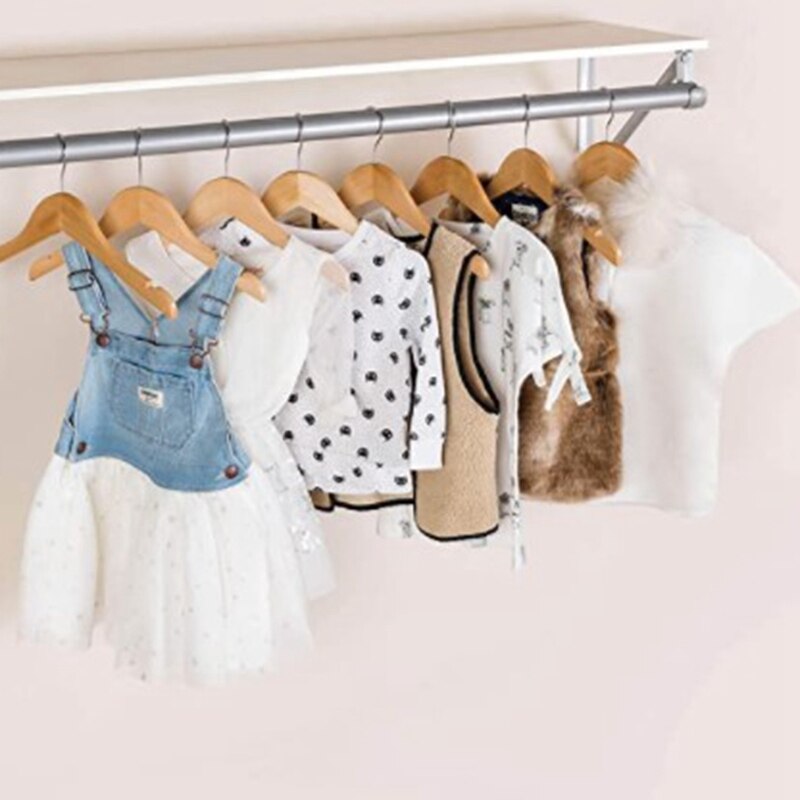 10 Pack Wooden Baby Kids Children Garments Hangers... – Grandado