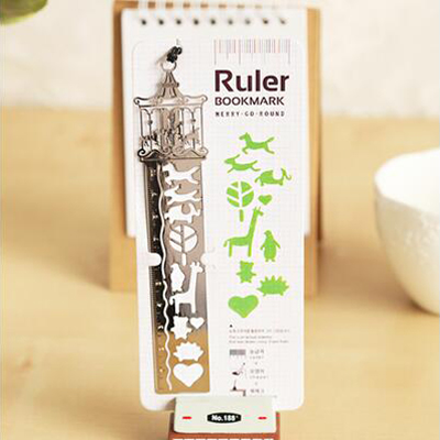 metal straight ruler bookmark Hollow Ultra-thin ru... – Grandado