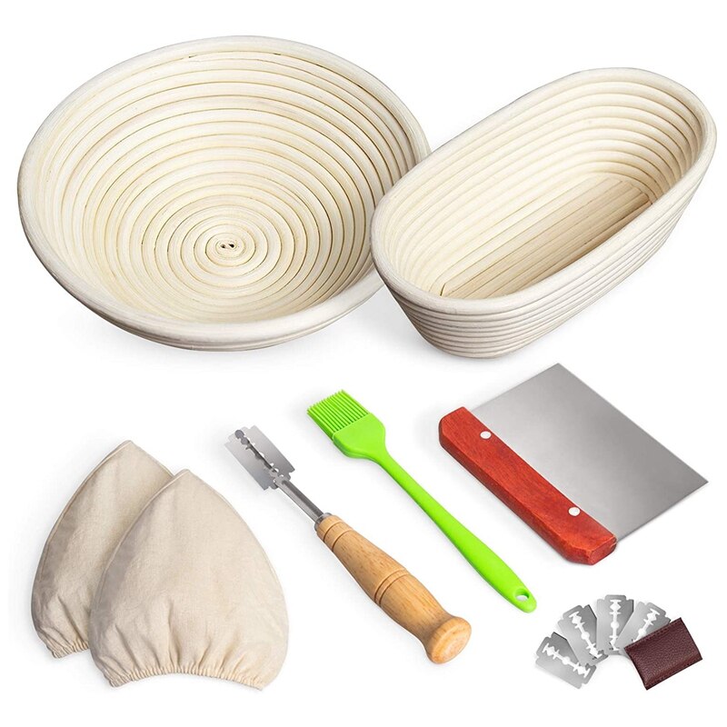 Brood Banneton Proofing Mand Set Van 2, 9 Inch Ron... – Grandado