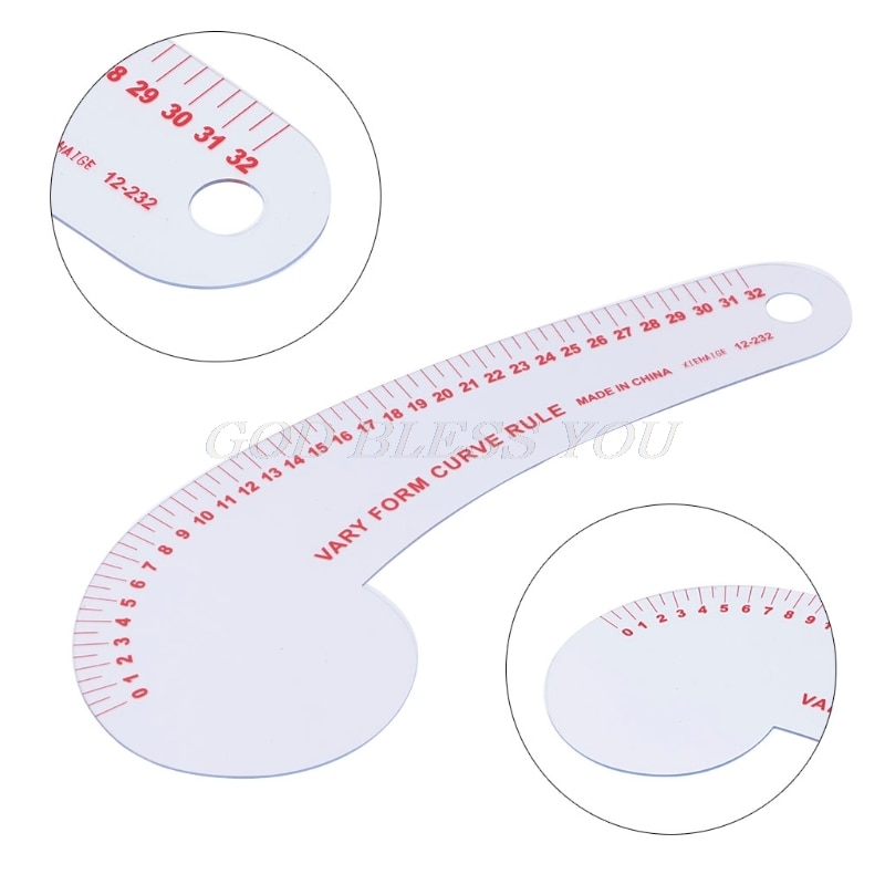 Plastic Sewing Square Curve Ruler Tailor Drawing C... – Grandado