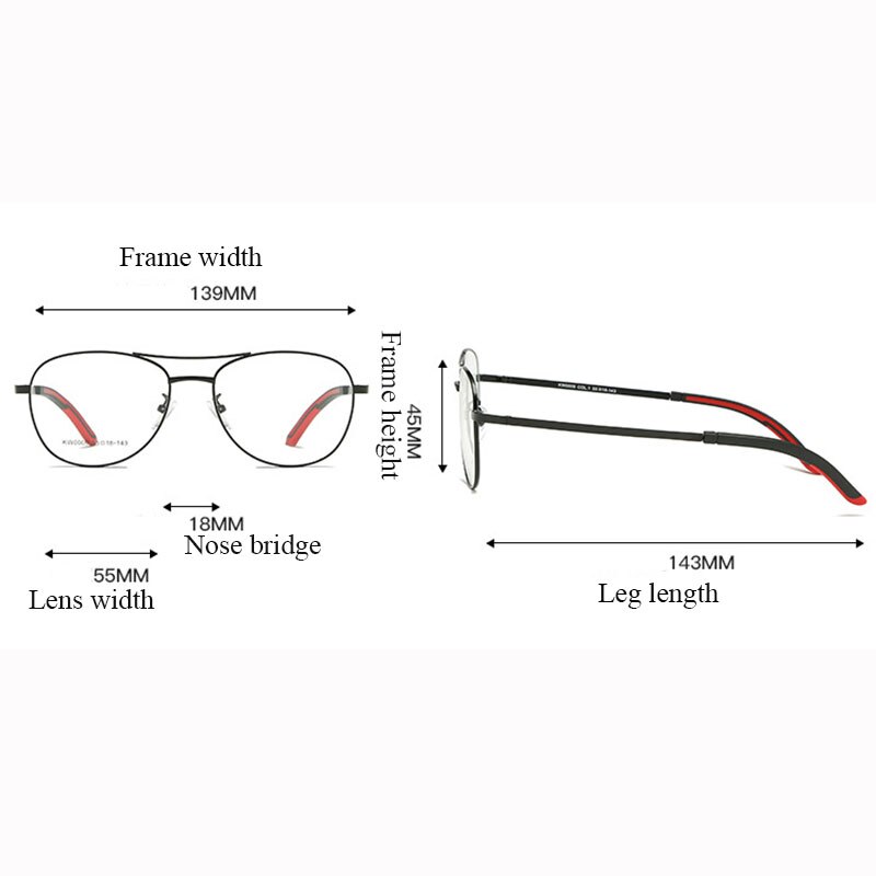 Vintage Glasses Woman Man Double Bridge Retro Eyeg... – Grandado