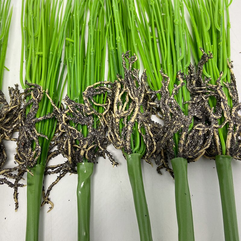 45CM Green Artificial Onion Grass Bundle Plastic S... – Vicedeal