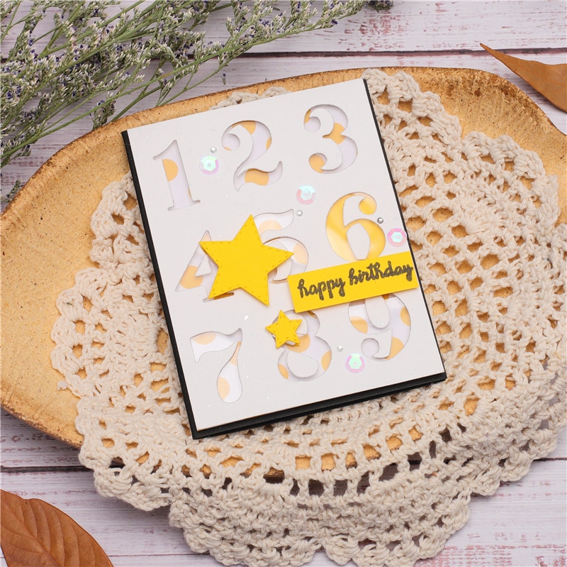 InLoveArts 1-9 Number Metal Cutting Dies for decor... – Grandado