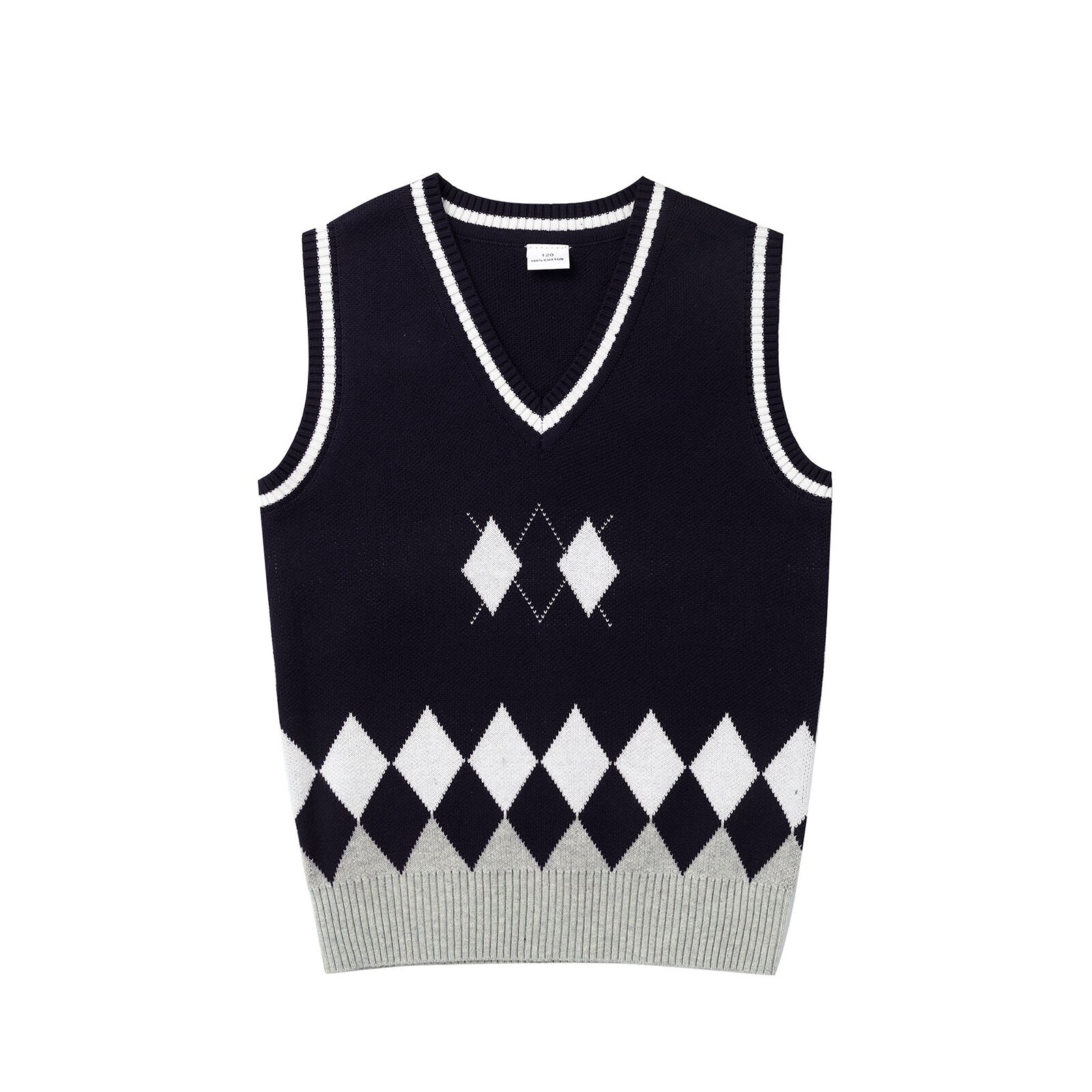 Kids Knitted Vest Sweater British Style Student Sc... – Vicedeal
