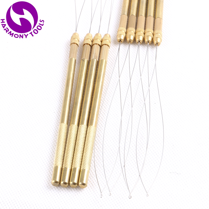 10 Pieces Copper Brass Handle Micro Beads Hair Ext... – Grandado