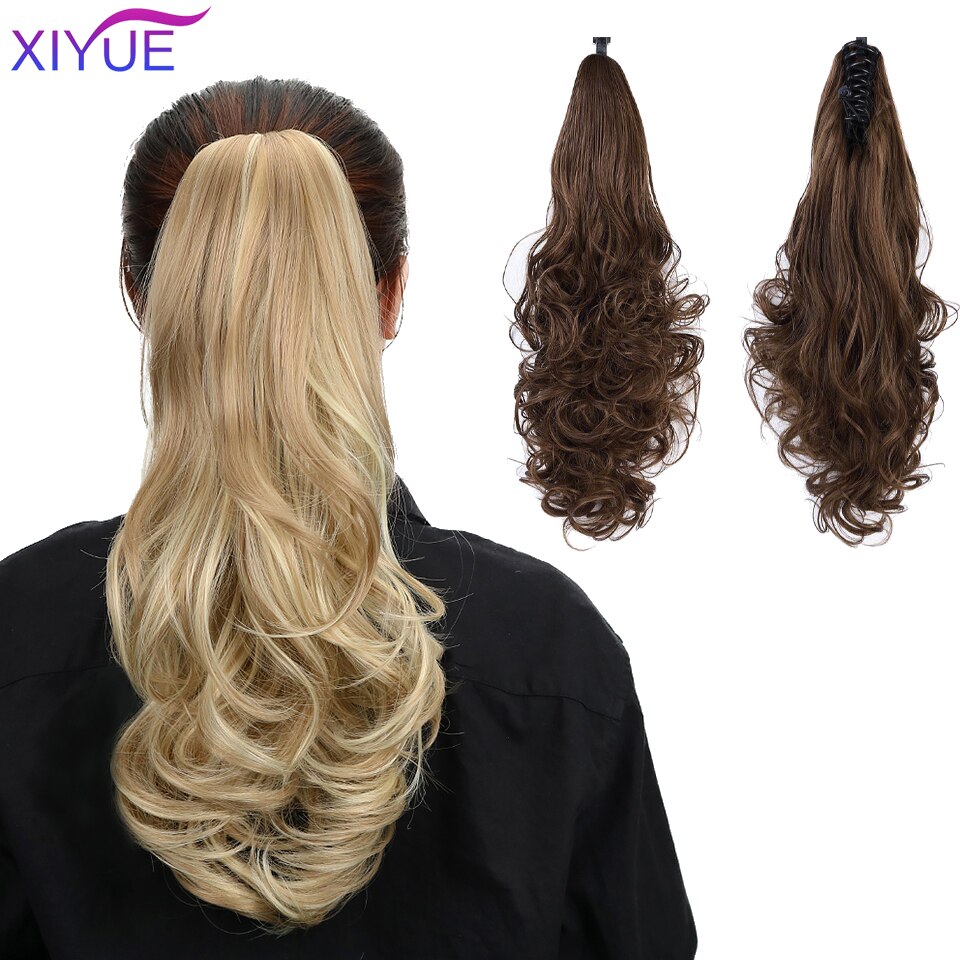 XIYUE Hair Long Water Wavy Clip On Hair Extensions... – Grandado