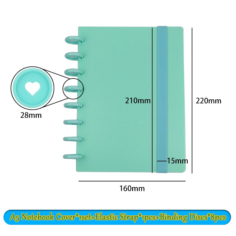 1set A5 Loose Leaf Notebook Assemble Accessories N... – Grandado