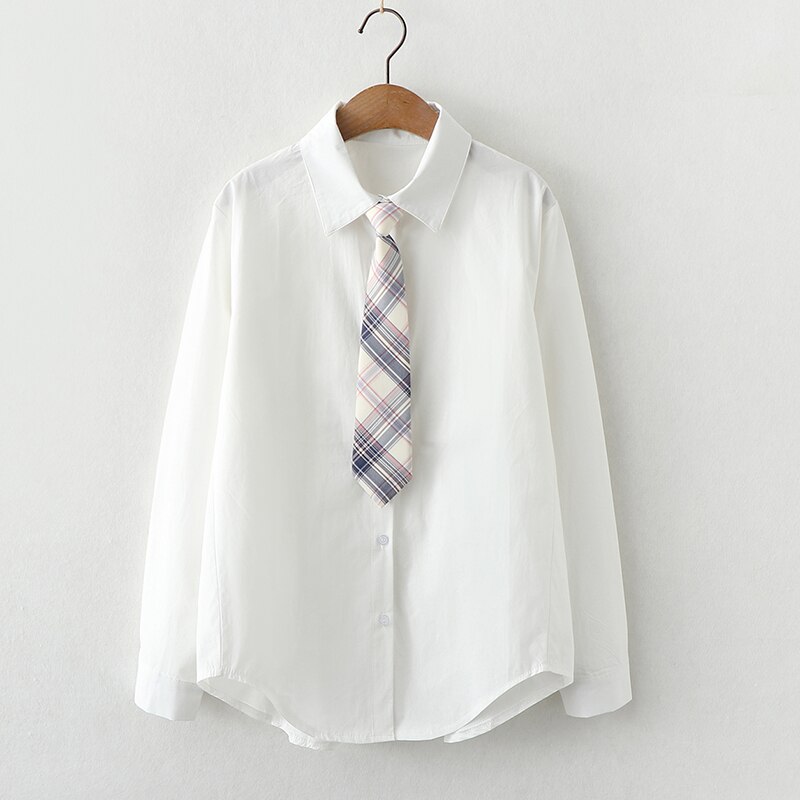 Qiukichonson Spring Long Sleeve Collared Shirt Wom... – Grandado