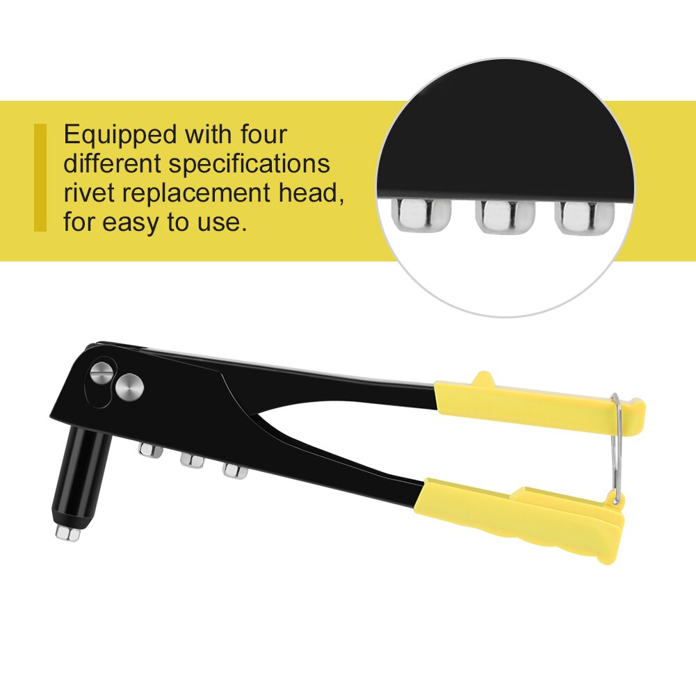 Manual Light Weight Riveter Gun Kit Blind Rivet Hand Gutter Repair ...