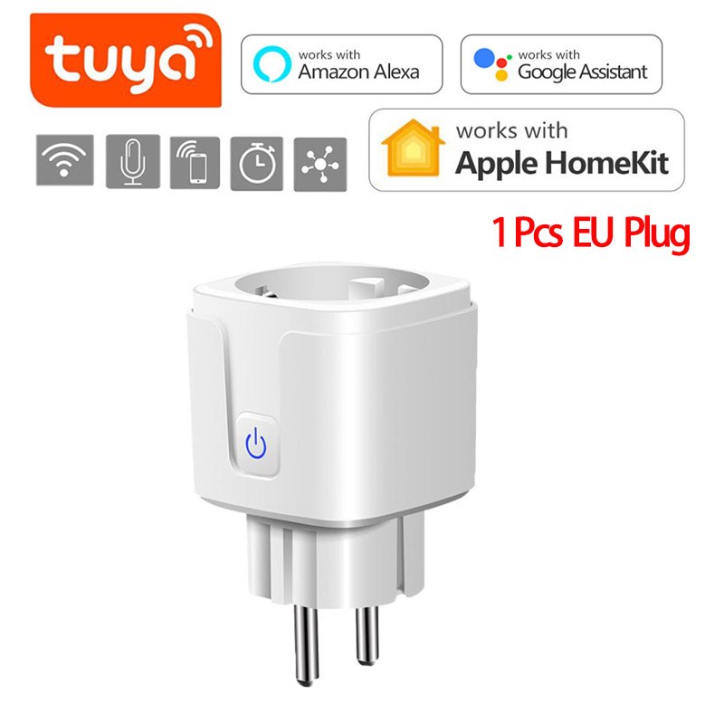 Smart Plug Wifi Socket 16a Eu Power Monitor Timing Grandado
